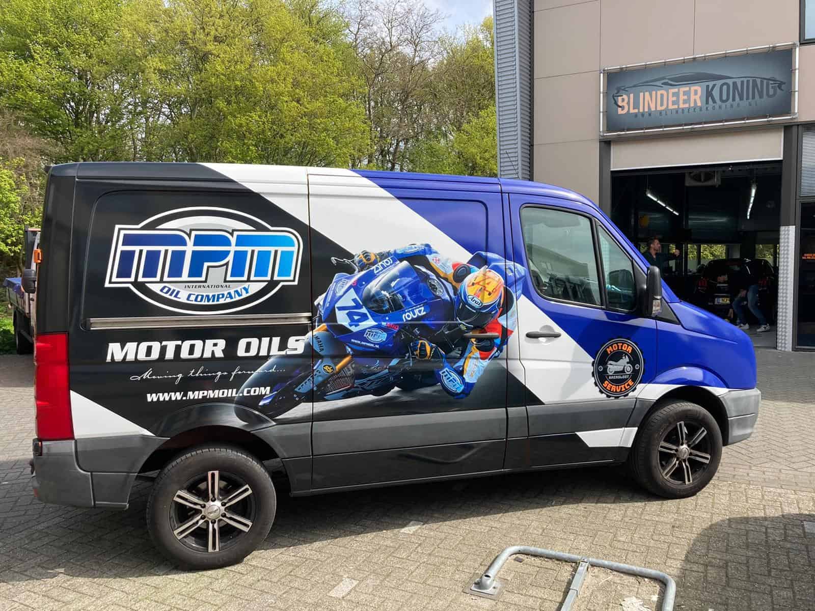 Full Colour Wrap VW Crafter Raceteam M.P.M Oil - Blindeer Koning