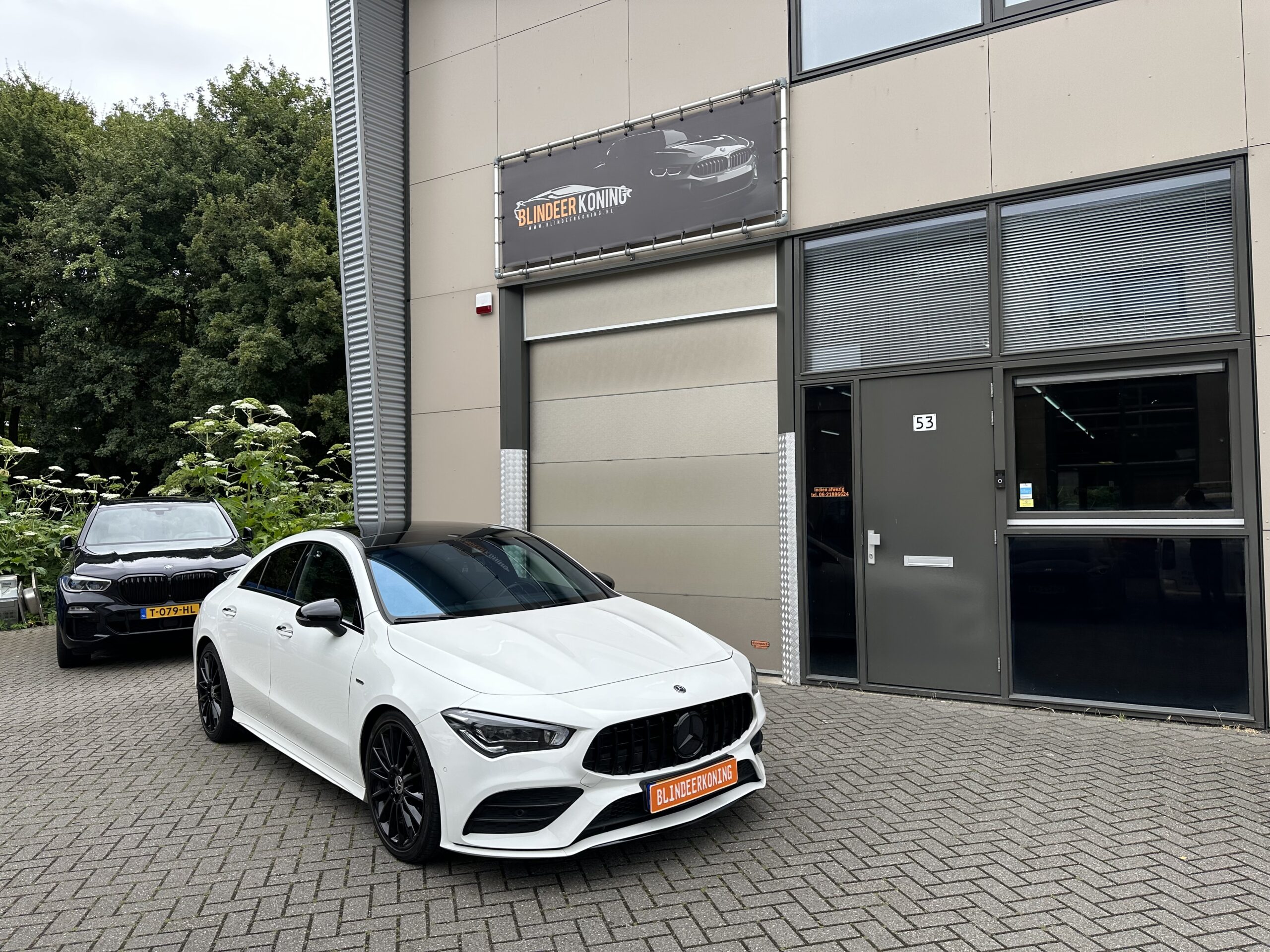 Mercedes CLA Voorruit Chameleon Light Blue - Blindeer Koning